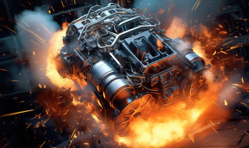 The Roaring Engine Propelled the Motorcycle at Lightning Speed Creating ...