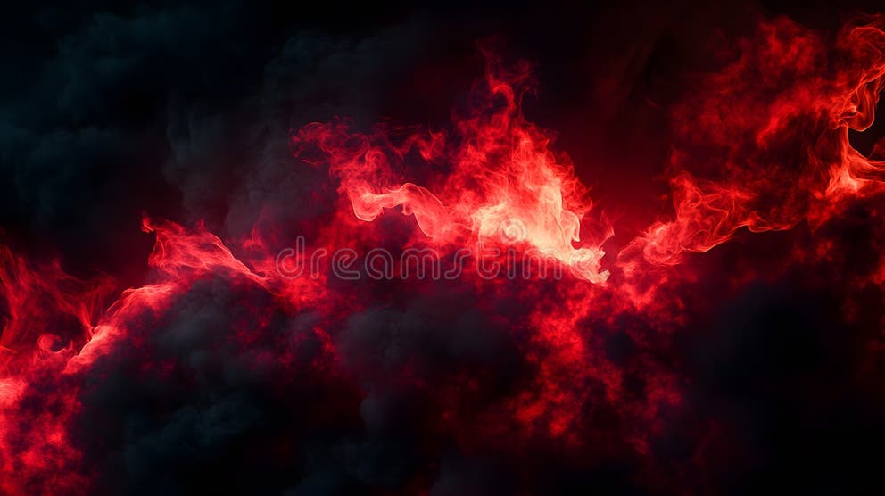 Fiery Black and Red Dark Background Flame Texture for Design Projects ...