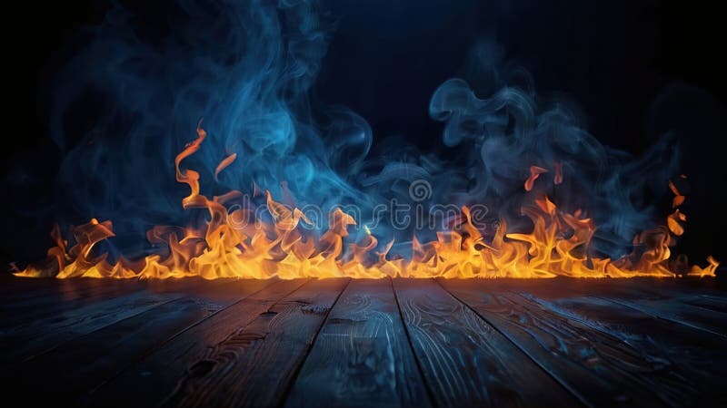 A fiery black room stock photo. Image of detail, house - 327473390