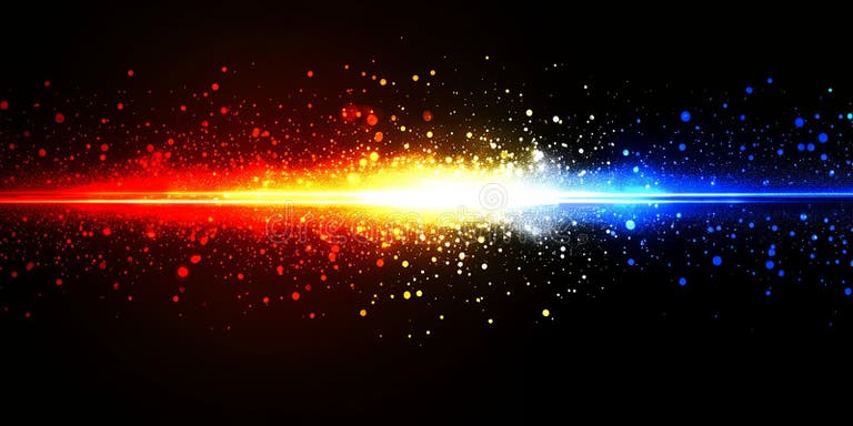 Fiery Blue Light Beam Abstract Background Design Stock Illustration ...