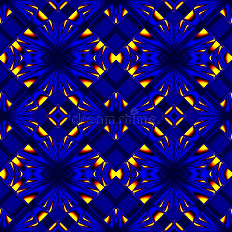 Fiery Blue Seamless Pattern Stock Vector - Illustration of fashion ...