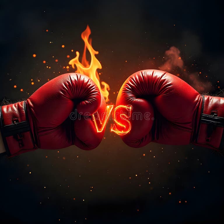Fiery Boxing Gloves Clash: a Visual Representation of Competition and ...