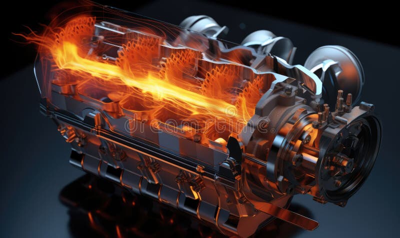 A Fiery Catastrophe Unfolding within the Depths of an Automobile Stock ...