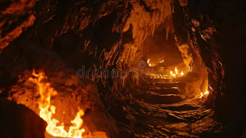 Abstract Fiery Red and Black Swirling Texture Background Stock Video ...