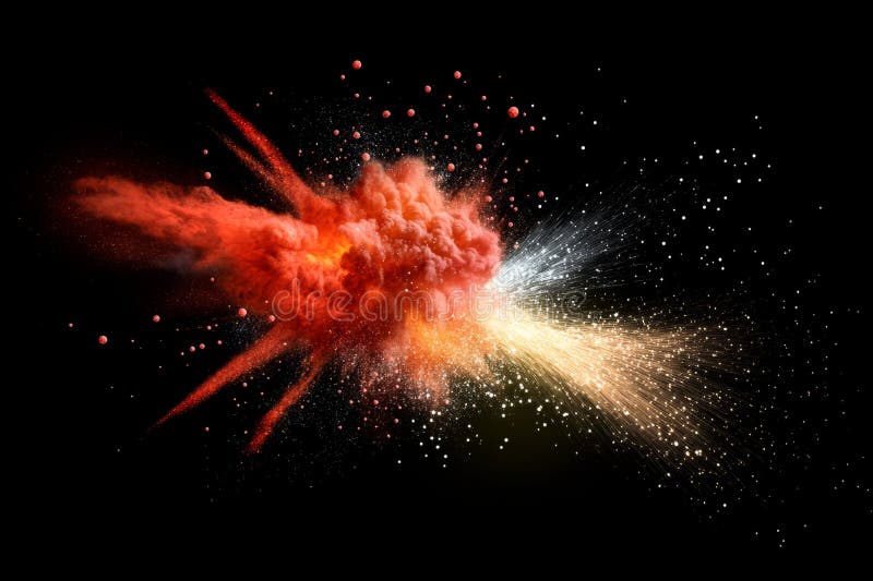 Fiery Celestial Collision Cosmic Debris Explodes a Vibrant Cosmic Event ...