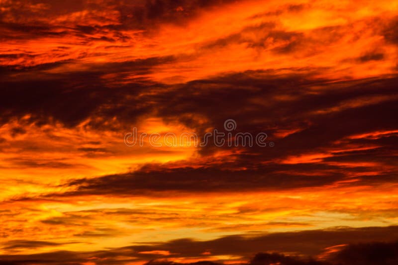 Fiery clouds stock image. Image of daytime, cumulus, cloud - 85321163