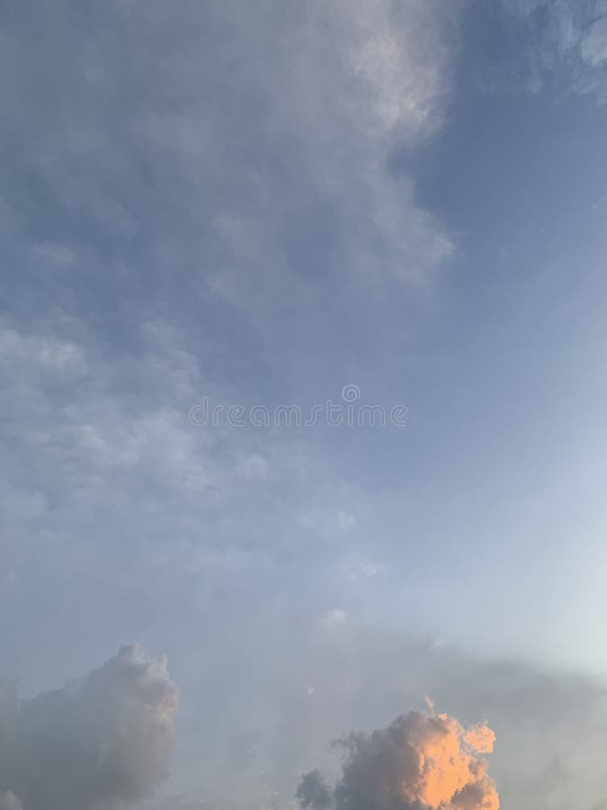 Fiery Clouds and Stormy Sky with Smoke and Sunlight Stock Photo - Image ...