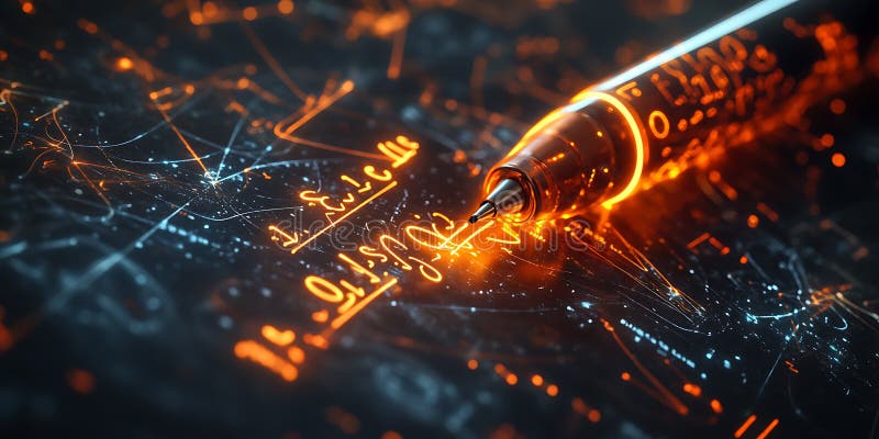 Fiery Cosmic Collision Abstract Art Image Background Wallpaper Stock ...