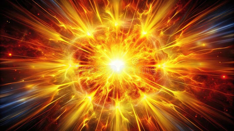 Fiery Cosmic Explosion a Radiant Burst of Energy and Light in the ...