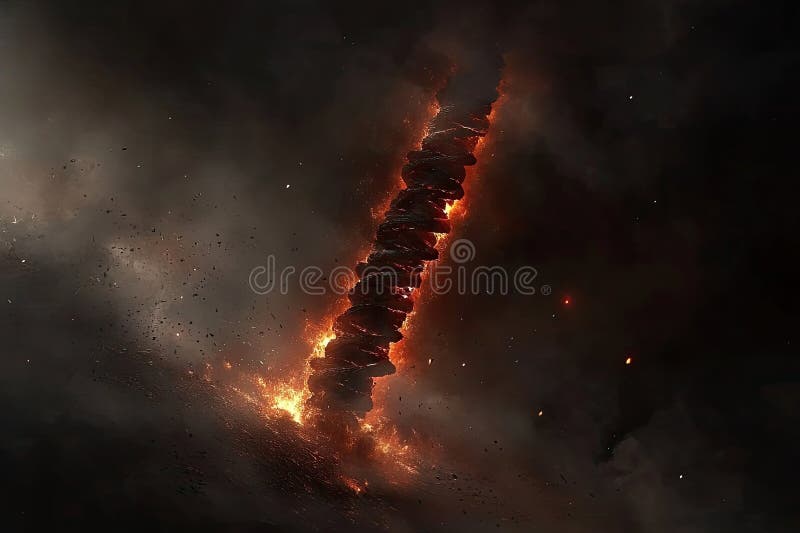 Fiery Vortex stock illustration. Illustration of energy - 384375366