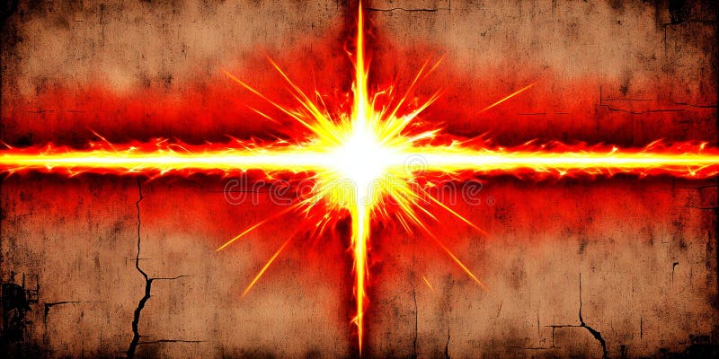 Fiery Cross Explosion Background Texture Red Orange Yellow Grunge Wall ...