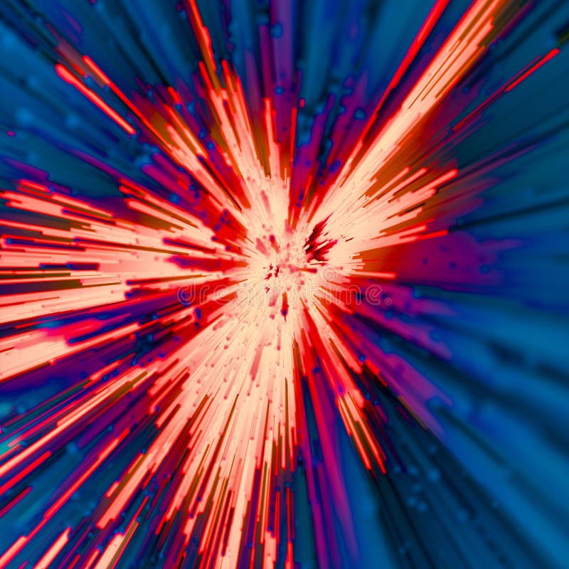 Fiery Data Technology Explosion or Blast Concept Stock Illustration ...