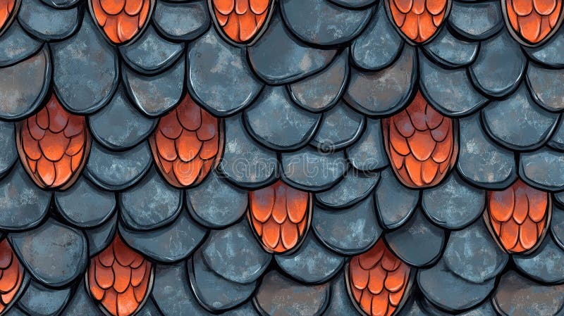 Fiery Dragon Scales Blend with Molten Lava, Creating a Striking ...