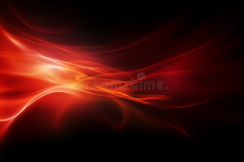 Fiery Elegance Red Light Abstract Against a Dramatic Black Backdrop ...