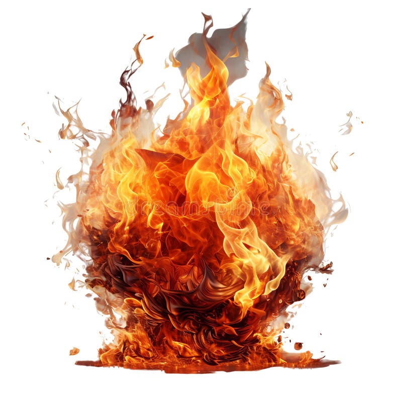 Fiery Element a Mesmerizing Blaze Illuminating the Night Wildfire ...