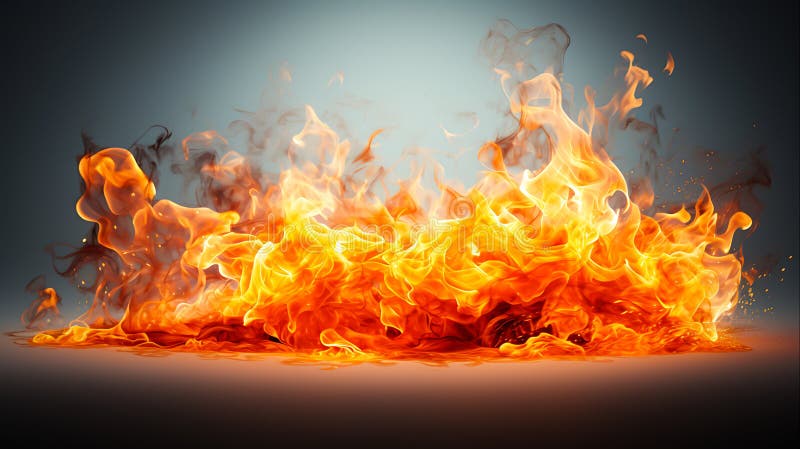 Fiery Element a Mesmerizing Blaze Illuminating the Night Wildfire ...