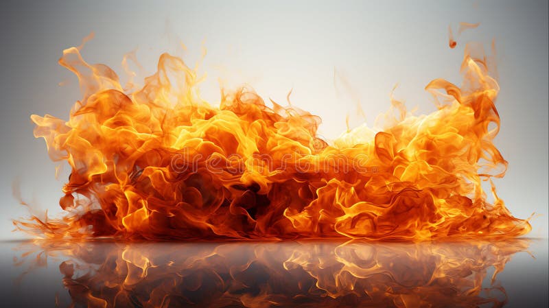 Fiery Element a Mesmerizing Blaze Illuminating the Night Wildfire ...