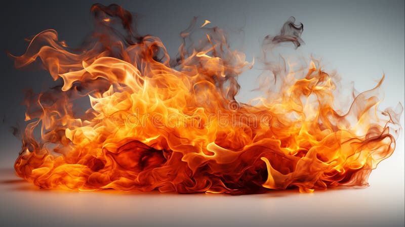 Fiery Element a Mesmerizing Blaze Illuminating the Night Wildfire ...