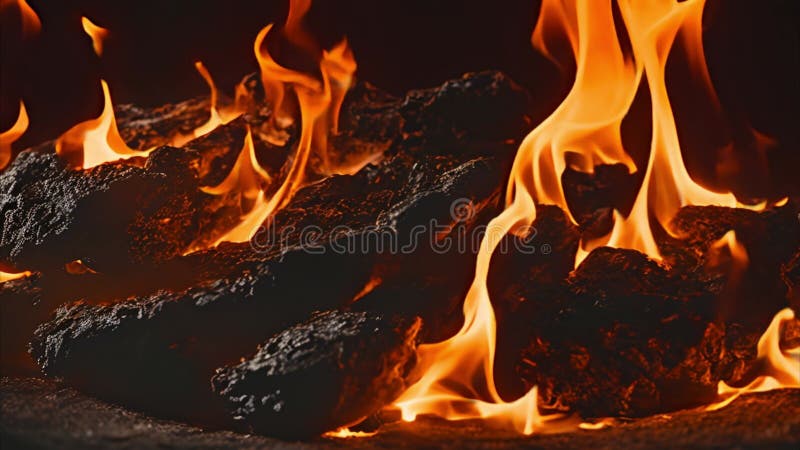Fiery Embers stock video. Video of power, beautiful - 347128977