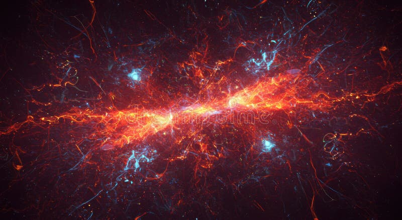 Cosmic Fire Stream stock illustration. Illustration of celestial ...