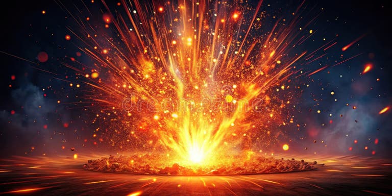 Fiery Eruption a Dramatic Spectacle of Intense Heat and Molten Rock ...