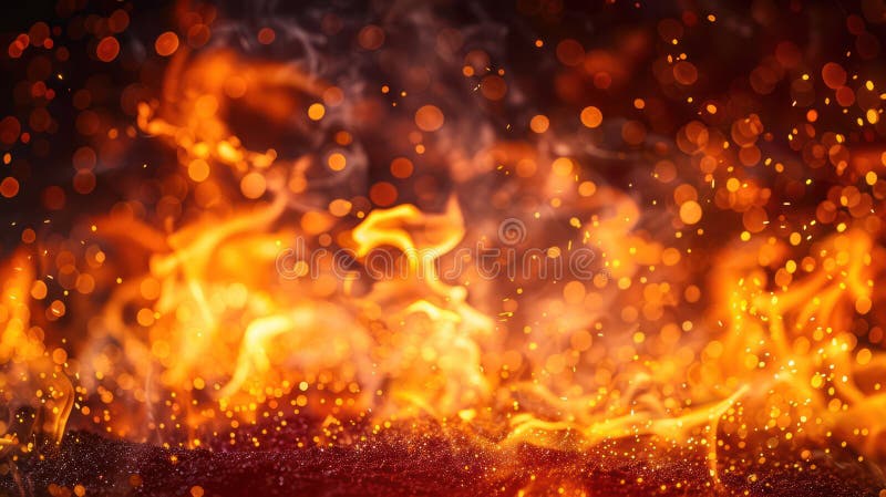 Orange Sparks for Overlay Textures. Abstract Fire Flake Background ...