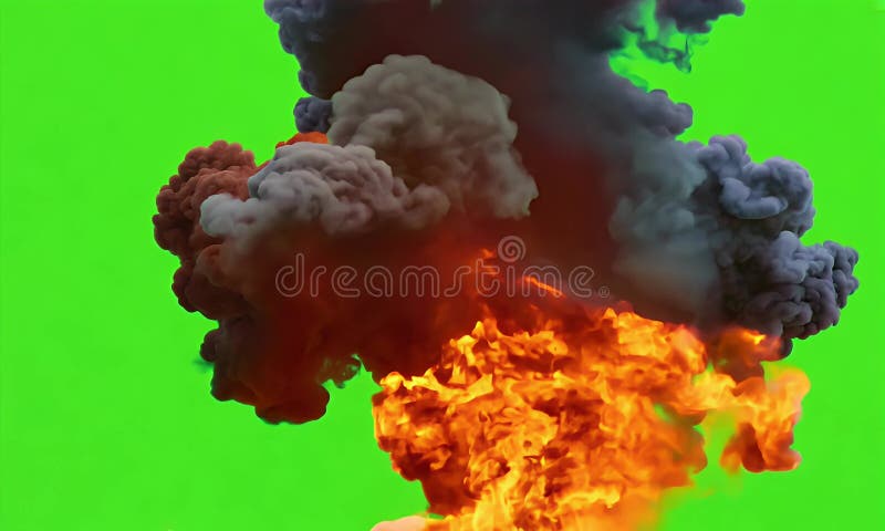 Explosion Green Screen Background Videos Best for Video Editor Stock ...