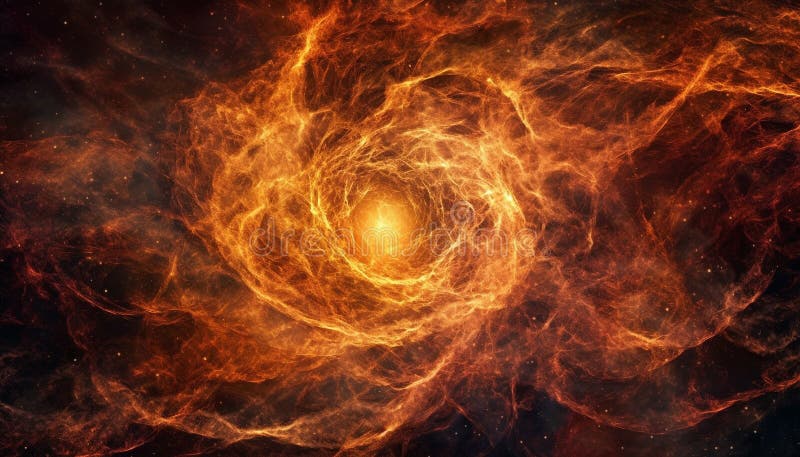 A Fiery Explosion of Creativity in a Futuristic Galaxy Backdrop ...