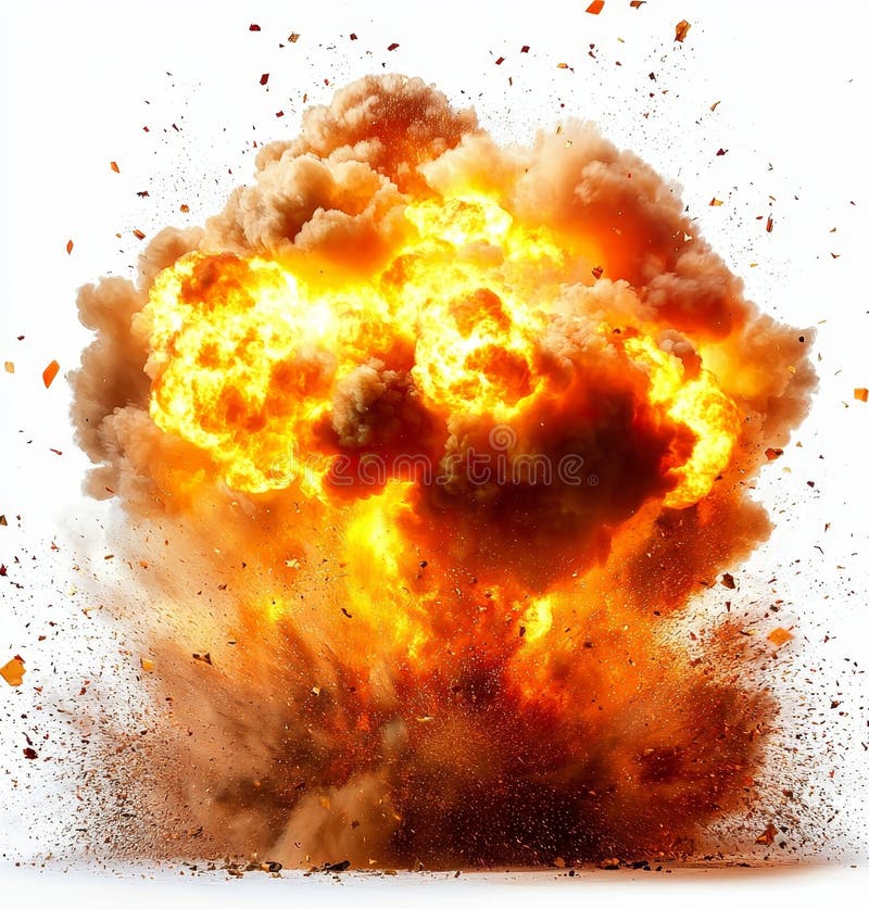 Fiery Explosion of Energy a Powerful Visual of Destruction, Impact ...