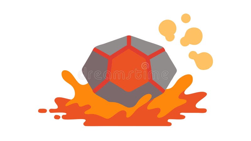 Fiery Explosion of a Gemstone, Vector Design Generative AI Stock Vector ...
