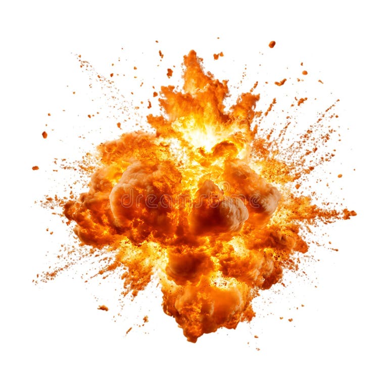 Fiery Explosion Image HighResolution Fireball on Transparent Background ...