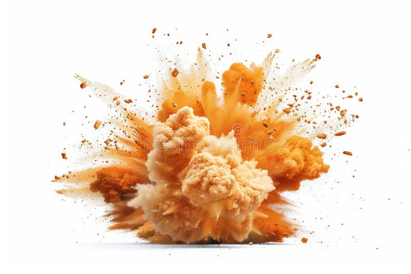 A Fiery Explosion with Intense Orange Flames and Billowing Smoke Clouds ...