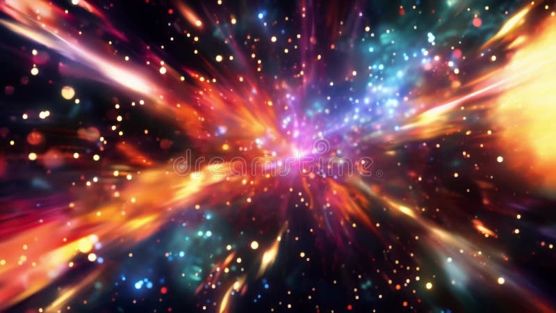 A Fiery Explosion of Bright Neon Hues in a Cloud of Smok Stock Footage ...