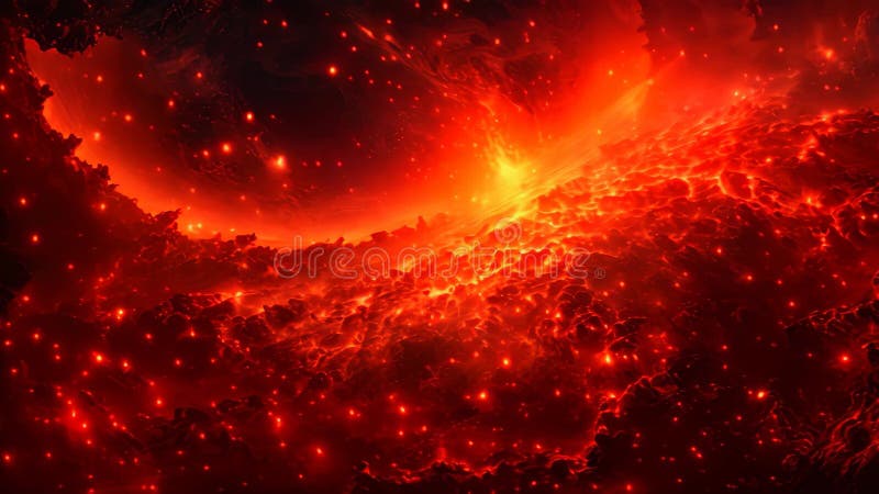 Fiery Explosion in Space. Abstract Space Background Stock Video - Video ...