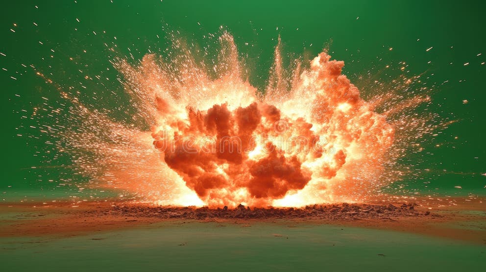 Fiery Explosion a Spectacular Display of Intense Heat, Light, and ...