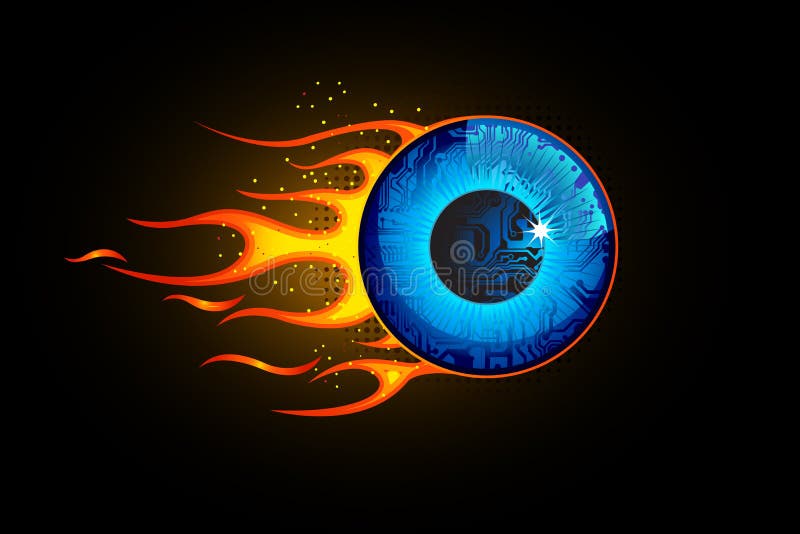 Eye of Artificial Intelligence Stock Illustration - Illustration of ...