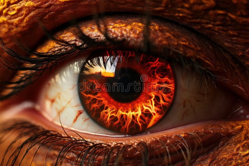 Eye Closeup Fire Generate Ai Stock Photos - Free & Royalty-Free Stock ...