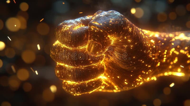 Fiery Fist of Power, Energy Conduction, Strength , and Determination ...
