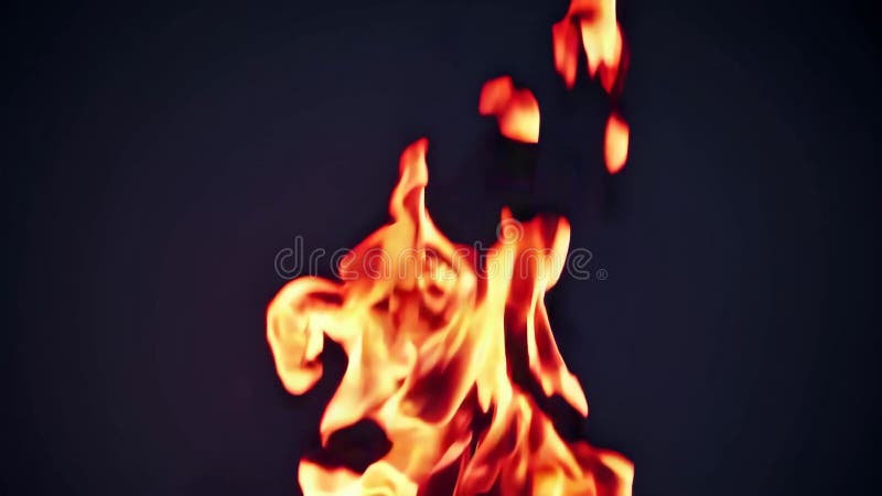 Fiery Flames Against a Dark Background, Dramatic Fire Concept Stock ...