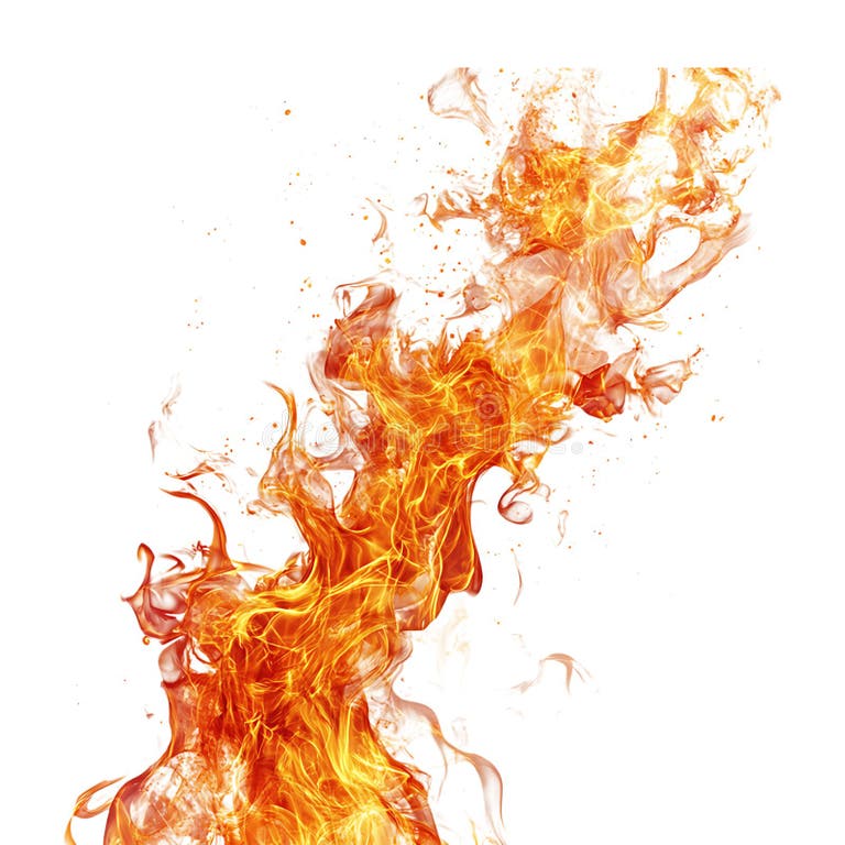 Fiery Flames HighResolution Fire Image on Transparent Background Stock ...