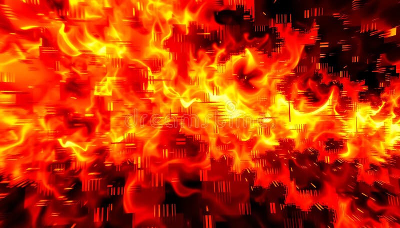 Fiery Flames Texture Abstract Background Generative AI Stock ...