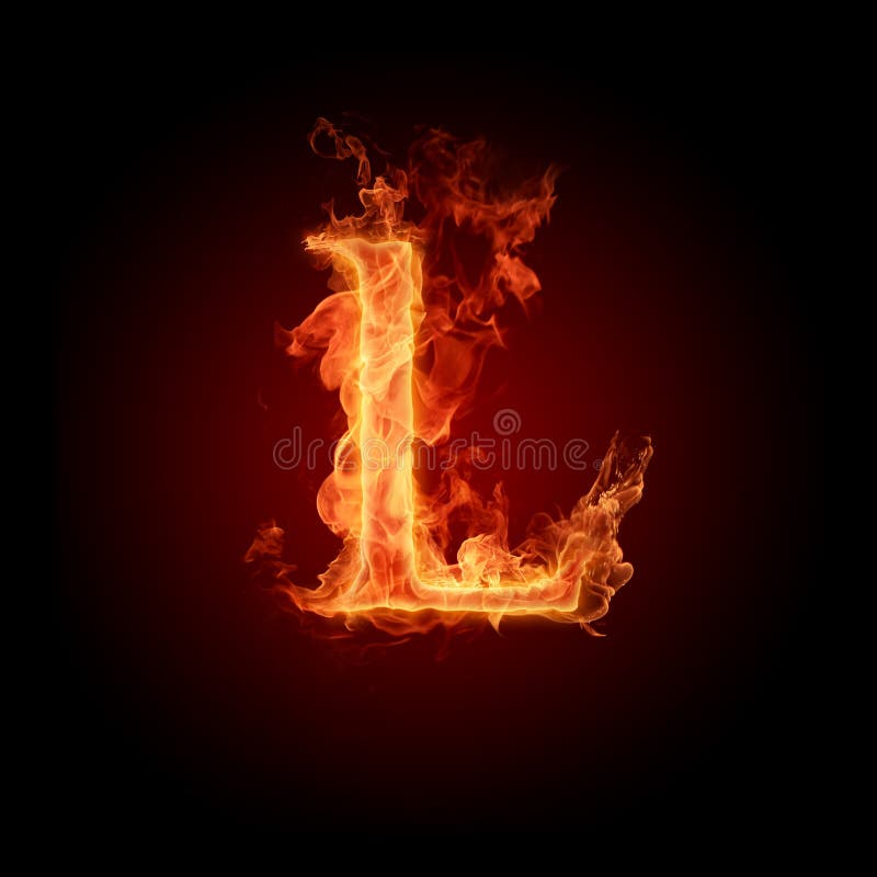 Fiery font collection stock illustration. Illustration of isolated ...