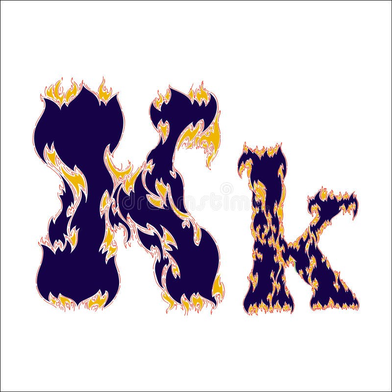 Blue Fire Letter K Stock Illustrations – 17 Blue Fire Letter K Stock ...