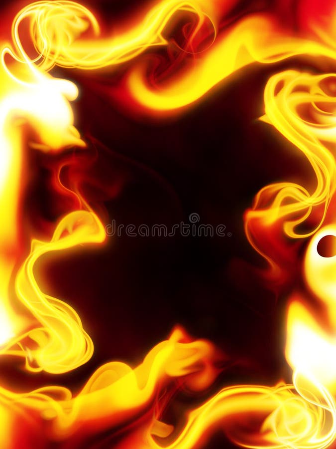 Flame frame stock illustration. Illustration of fire - 12450325