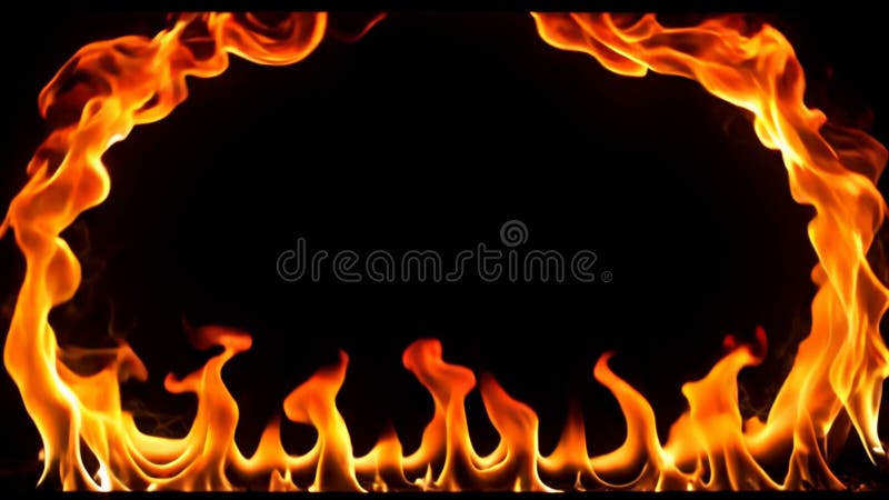 Fiery Frame: Abstract Blaze Background Image of Orange and Yellow ...