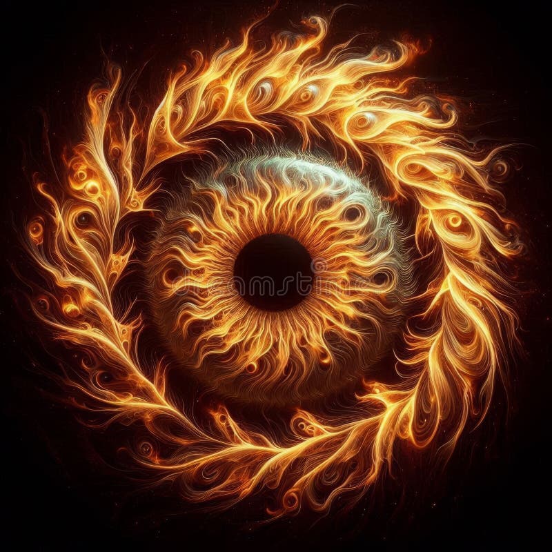 Pyro Gaze stock illustration. Illustration of flame - 328627938