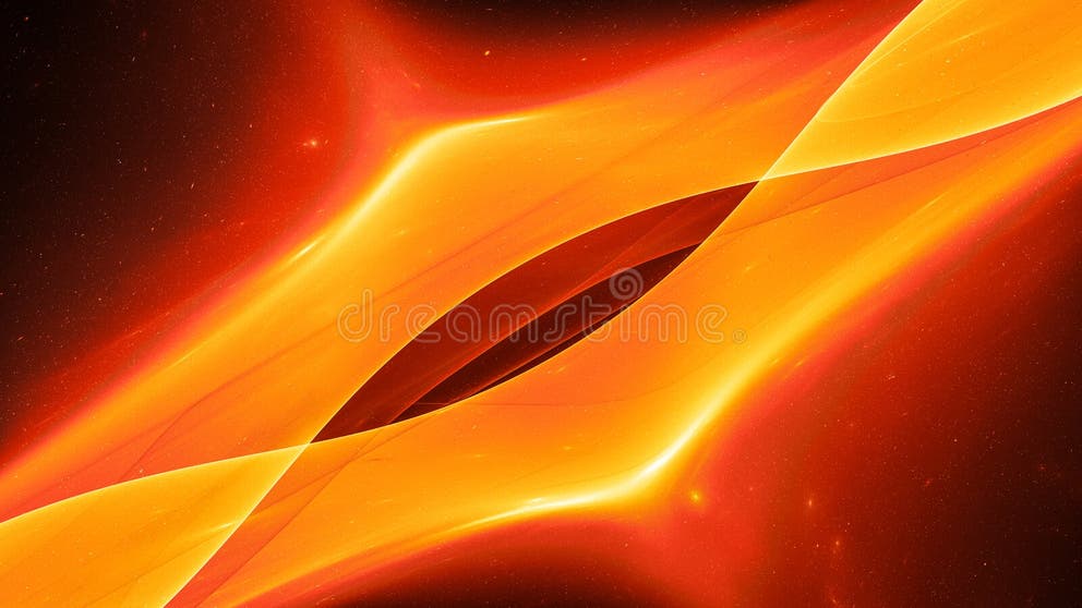 Fiery Glowing Dimensional String Abstract Background Stock Illustration - Illustration of ...
