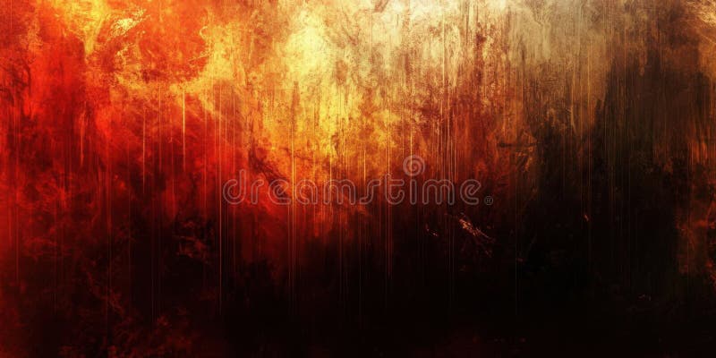 Fiery Grunge Texture, Abstract Dark Red and Gold Background Stock ...