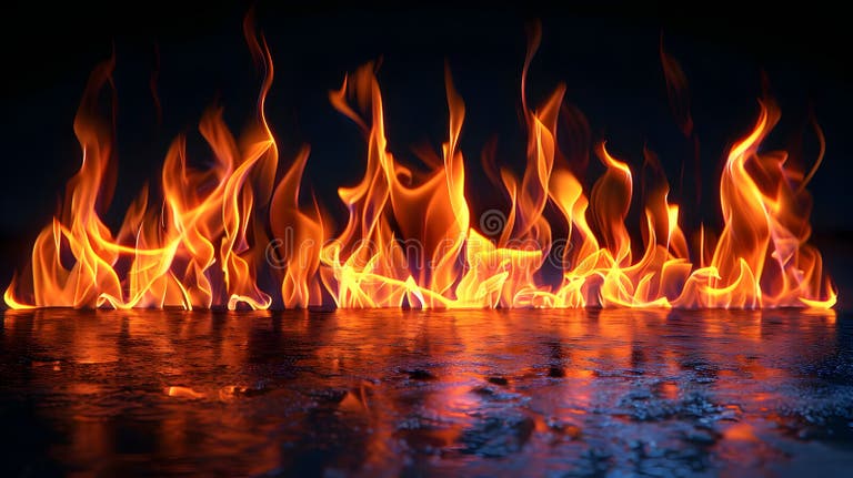 Fiery Inferno Abstract Background Image Stock Illustration ...