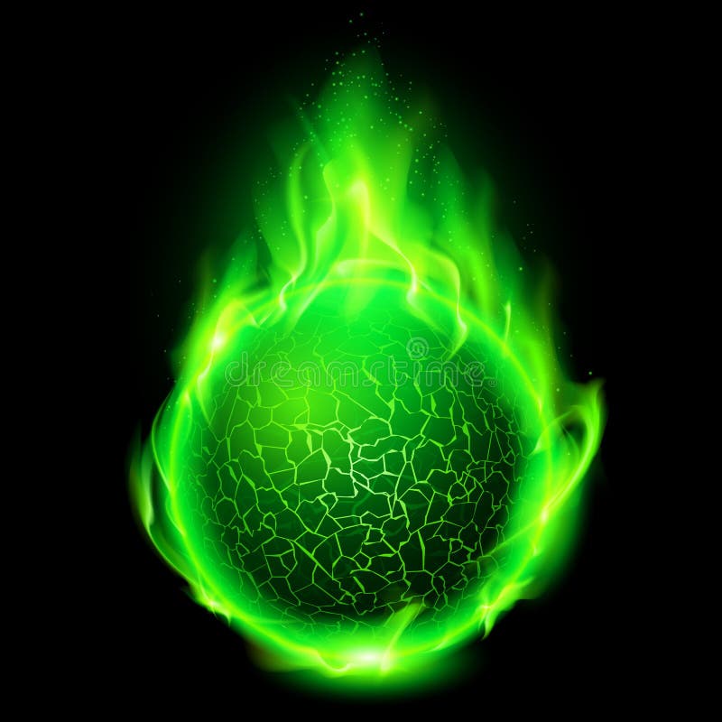 Fire ball stock vector. Illustration of energy, background - 20503539